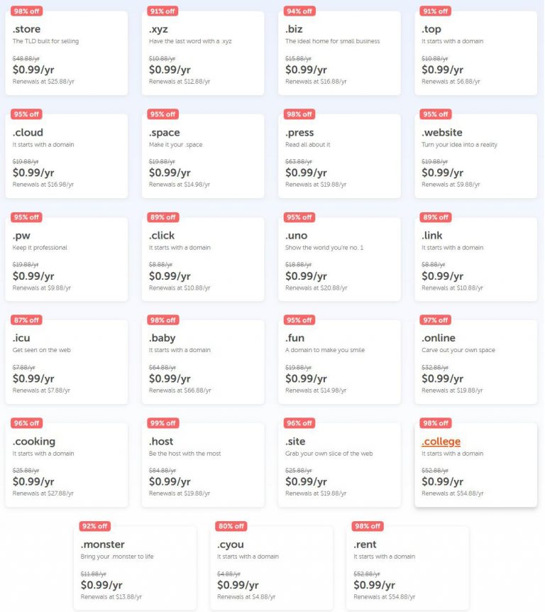 Namecheap：biz等众多域名只需99美分 赠送免费Whois保护 - 美国主机侦探