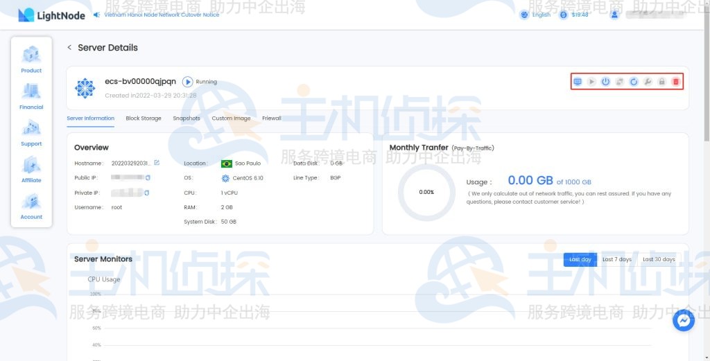 LightNode VPS使用、管理指南 - 美国主机侦探